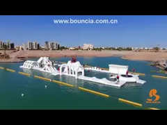 Lake Inflatable Water Park Games / Inflatable Aqua Park Equipment