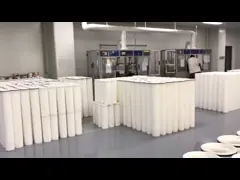High flow pleated filters