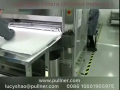 Pleated machine for high flow filters