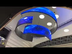 La exhibición llevada a todo color suave interior de P2 P2.5 P3 P4 P5 SMD curvó la esfera