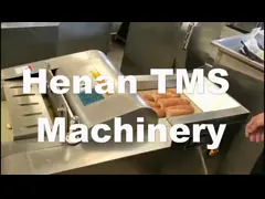 Bread crouton cutting, bread cubes cutting, cutting baguette