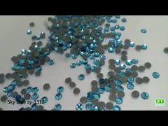 Sky Blue lead free hot rhinestone