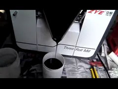ZYTR-80 High Speed Three Roll Mill For Paint , Golden Triple Roll Mill Working Principle
