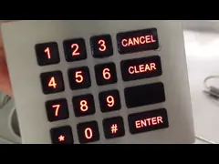 IP66 Dynamic Waterproof Backlight Door Entry Keypad With Usb Or Ps / 2