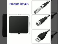 China 1.5 VSWR 25dBi 862MHz TV Sticker Antenna With USB TV Turner for sale
