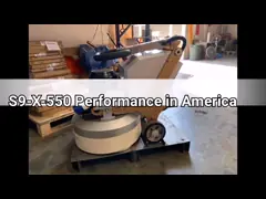 Sistema planetario concreto manuale di monofase della lucidatrice per pavimenti di 9 teste