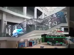 P3.91-7.81 Transparent Glass LED Display For Building Glass Wall Lightweight for American market