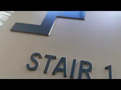 Custom Made thermforming room number signs with rounded braille dots
