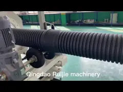 Double wall corrugated pipe machine