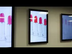 Signage fixado na parede da tela 500cd/m2 Digitas de Samsung