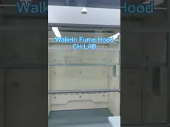 China 810mm 0.6m/S Ductless Walk In Fume Hood With UV Lamp for sale