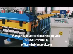 Metal Trapezoidal Shape Step Roof Tile Roof Roll Forming Machine
