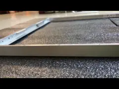 Silvery Anodized Aluminum Solar Panel Frame 6063 / 6061 With Finished Machining