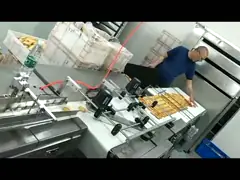 Parâmetros de pré-ajuste horizontais da máquina do bloco do fluxo do chocolate automático completo