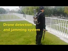 배낭과 정확한 전파방해 인식 드론 탐지