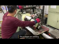 Floating ball production process---argon arc welding