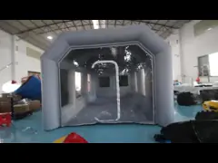 Car UV Resistant Silver Inflatable Spray Booth Painting Station For Car Painting