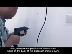 TF86 Dispositivo di disinfezione per le mani installato alla mano Video