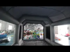 7x4x3m Carbon Filter Paint Inflatable Spray Booth / Portable Car Spray Booth Tent