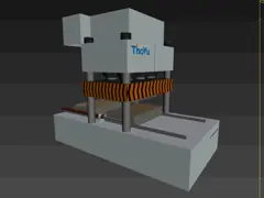 China 240 Pcs Per Day Palm Tree Leaves Pressed Pallet Making Machine for sale