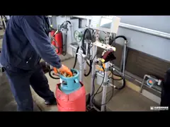 Filling Action in LPG filling Station