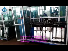 Corte del alimentador de la placa de la pantalla táctil y operación automáticos de doblez del establo del Taping