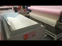 Industrial computerized multi needle quilting machine  with cutting for blanket