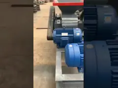 Smooth Teethed Double Roll Crusher Low Noise Adjustable