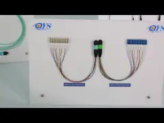 데이터 통신망을 위한 12F OM3 OM4 팬 아웃 MPO 연결선