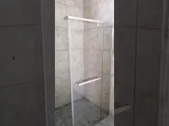 6mm clear glass pivot door shower enclosure with big handle