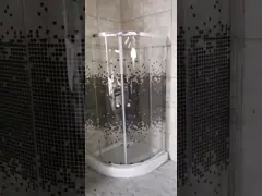 5mm round shower enclosure with shower tray