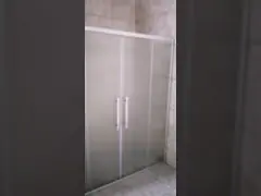 6mm frost glass four shower doors with sliding open