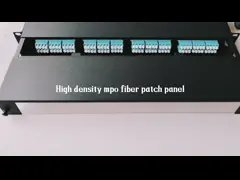 Núcleos high-density da polegada 1U 19 96 do painel de remendo da fibra ótica de MTP/MPO