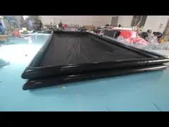China Portable Airtight Inflatable Car Wash Mat PVC Inflatable Car Water Collector Containment Mat for sale