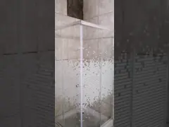 5mm tempered glass square shower enclosure