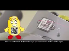 China Cooking Gas Cylinder Tracking Barcode Gas Tank Qr Asset Tags UV Protection for sale