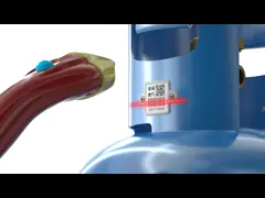 Anti UV Thickness 1.2mm Lpg Cylinder Barcode Temperature Resistance