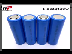 3.7V 5000mAh 26650円柱2C李イオン電池KCのCB