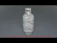 Metal Ceramic Barcode Tag LPG Cylinder Tracking OEM Waterproof