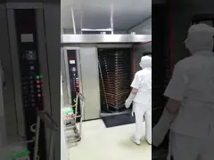 Forno rotatorio girante di cottura della pizza dello scaffale dell'aria calda del forno di cottura dei forni 32 dei vassoi di convezione diesel commerciale elettrica del gas