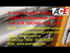 Industrial Tissue Paper Napkin Machine Automatic 7000 Sheet/Min