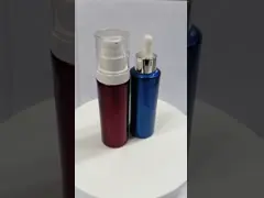 Cosmetic Glass Foundation Bottles Pump Sealing For Makeup Packaging