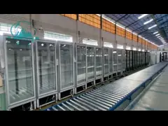 Glass door refrigerator production line