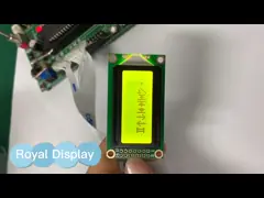 Modulo LCD verde giallo alfanumerico RYP0802B-Y di 8x2 STN Transflective