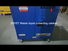 Waste liquid collecting cabinet