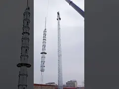 Steel  Monopole Tube Telecommunication Antenna Tower