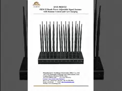 China 185W Mobile Phone 4G 5G Jammer High Frequency With LED Screen for sale