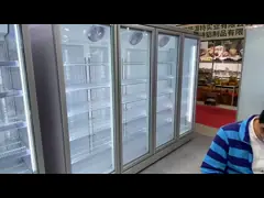 Split unit display freezer