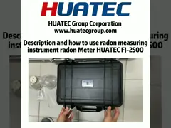 How to use Radon test kit Radon tester HUATEC FJ-2500