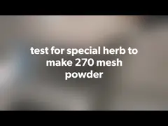 Medicinal SS316 Herb Powder Grinding Machine With Dust Remover
